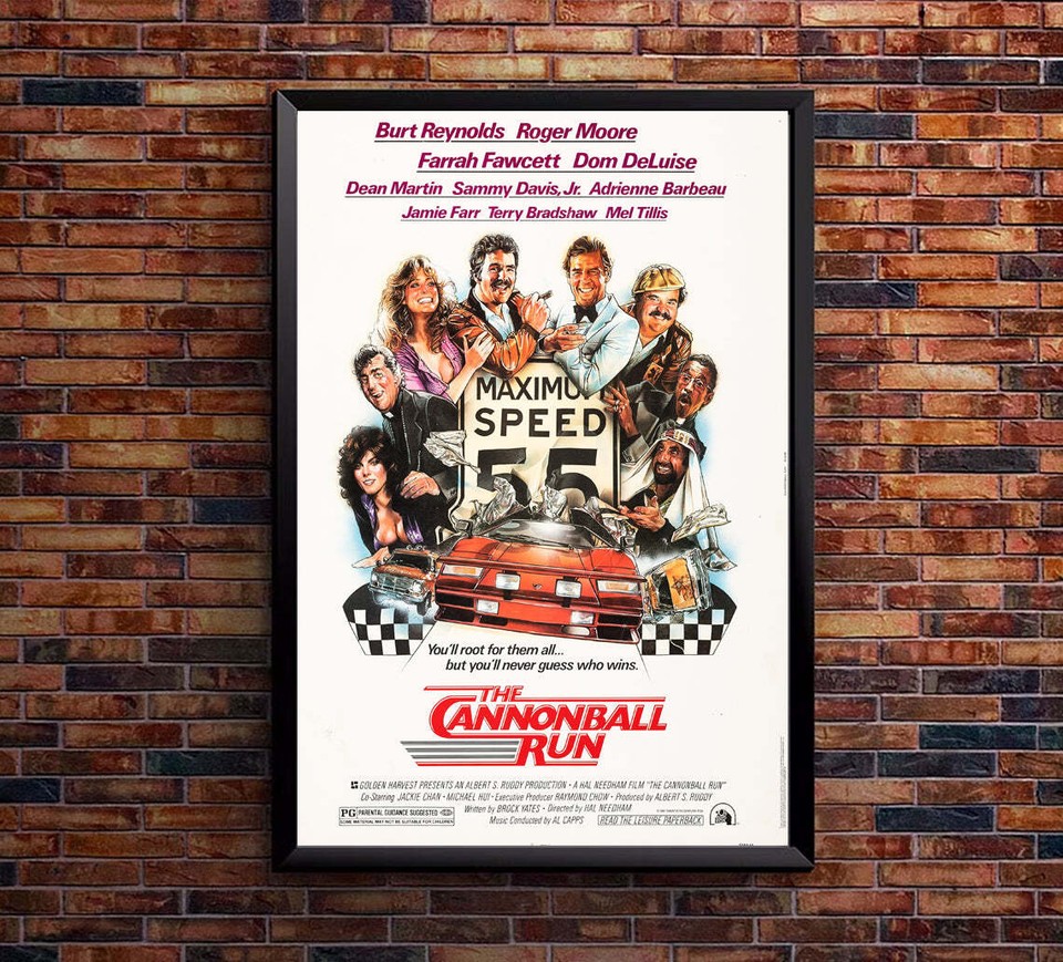 Cannonball Run - Burt Reynolds - 1981 - Racing Movie Poster | eBay