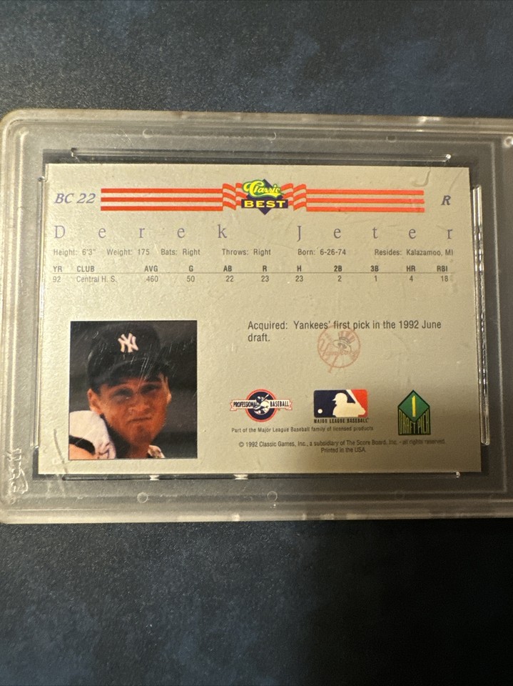 Derek Jeter WCG graded 10 rookie card | eBay