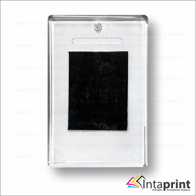 Blank Acrylic Clear L4 Fridge Magnet Personalise DIY Photo Insert ...