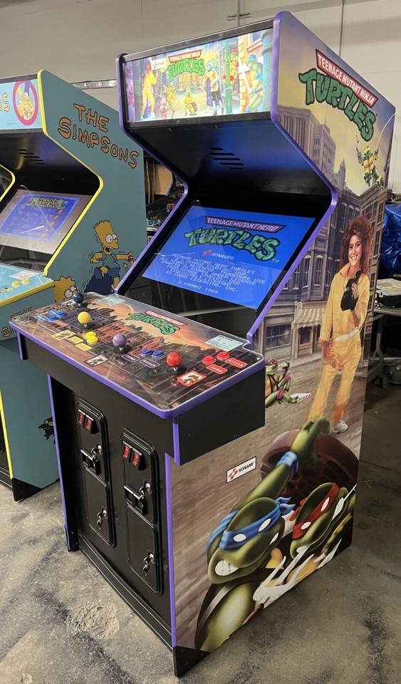 TEENAGE MUTANT NINJA TURTLES ARCADE MACHINE by KONAMI 1991 | eBay