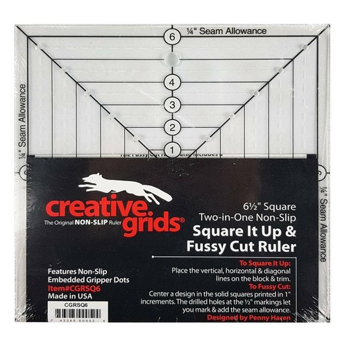 Creative Grids 6.5 Inch Square It Up or Fussy Cut Quilt Ruler | eBay ...