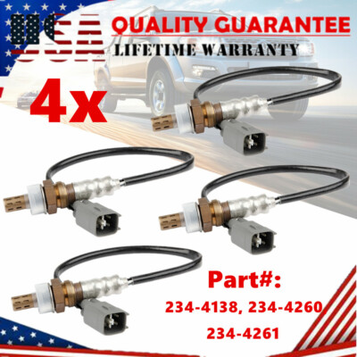 4x Up/Downstream Oxygen O2 Sensors For 1995-2014 Toyota 4Runner Lexus ...