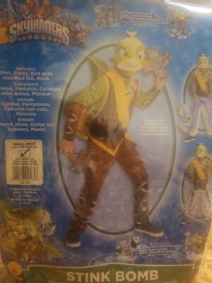 Skylanders Halloween Costume & Mask Stink Bomb Stink Size Small 4-6 ...