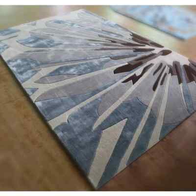 Hand Tufted Wool & Viscose Traditional Modern Hand Tufted Carpet ...