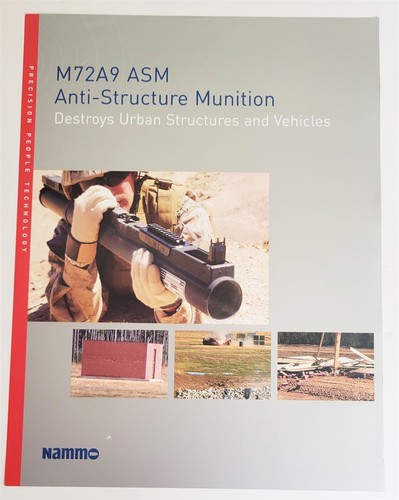 Nammo M72A9 ASM Anti-Structure Munition Data Sheet Military | eBay