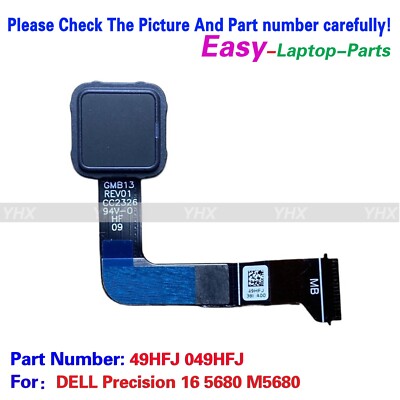 For DELL Precision 16 5680 M5680 Fingerprint switch cable Power button ...