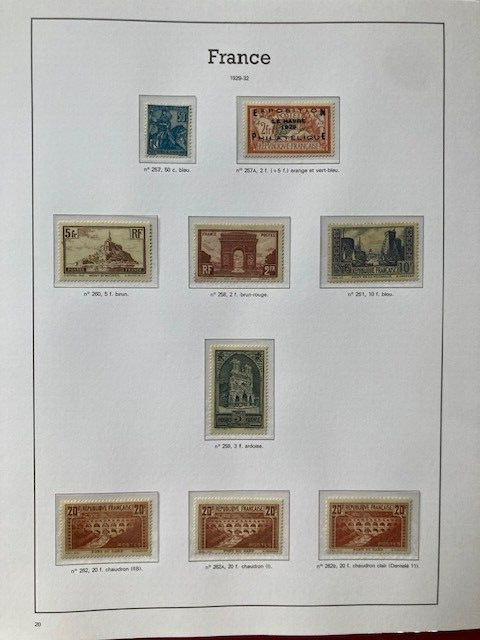 FRANCE EXCEPTIONAL STAMPS COLLECTION 1900 - 1944 99% COMPLETE MNH MUST ...