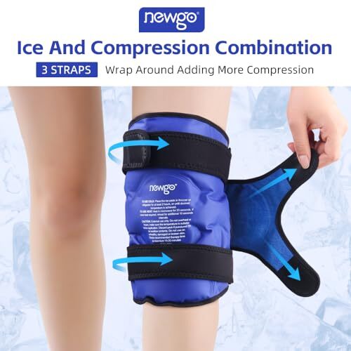 Ice Pack for Knee Surgery Reusable Gel Cold Pack Knee Ice Pack Wrap ...