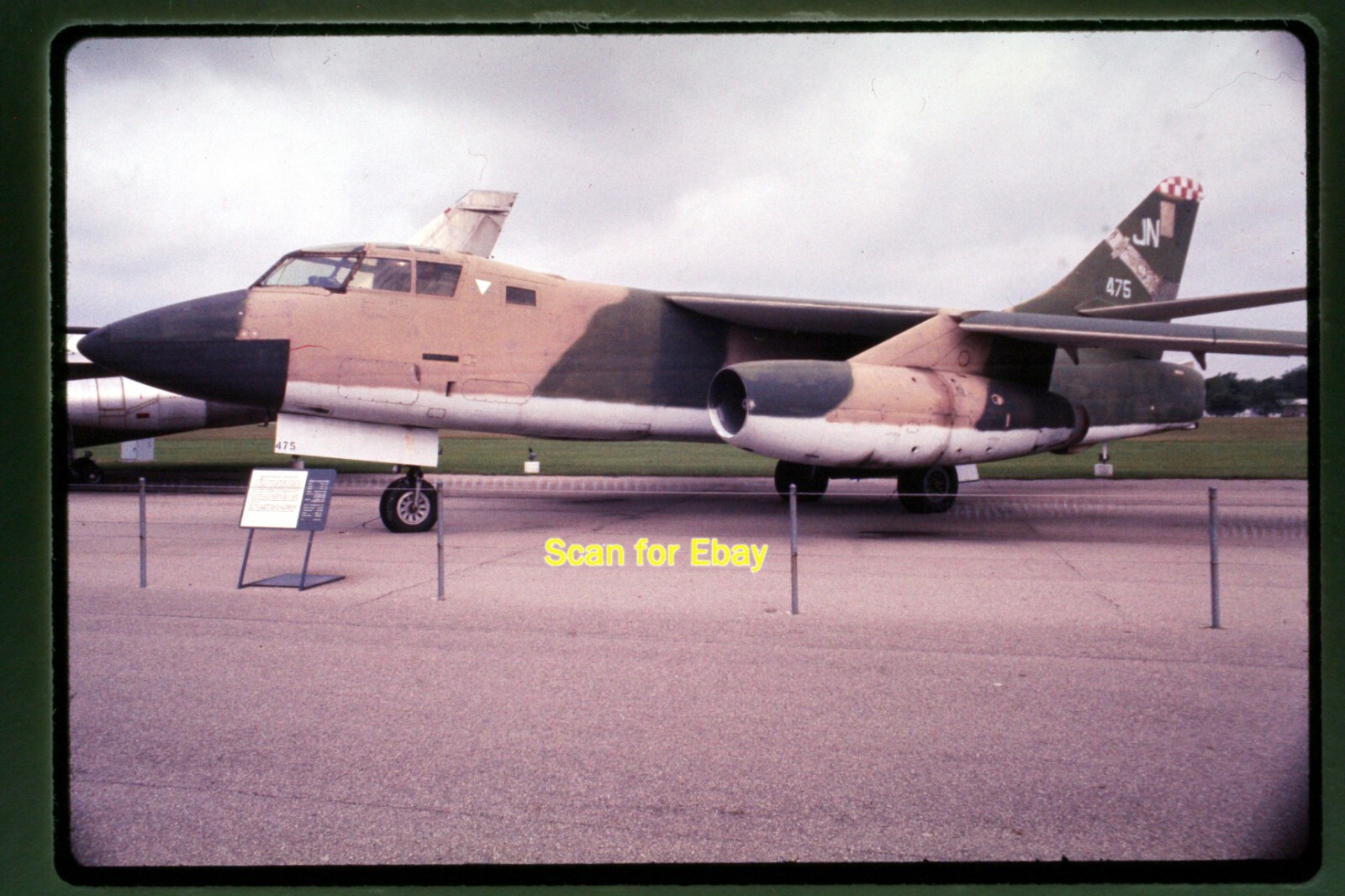 B-66 Destroyer Aircraft at USAF Air Museum in 70's, Original Slide aa ...