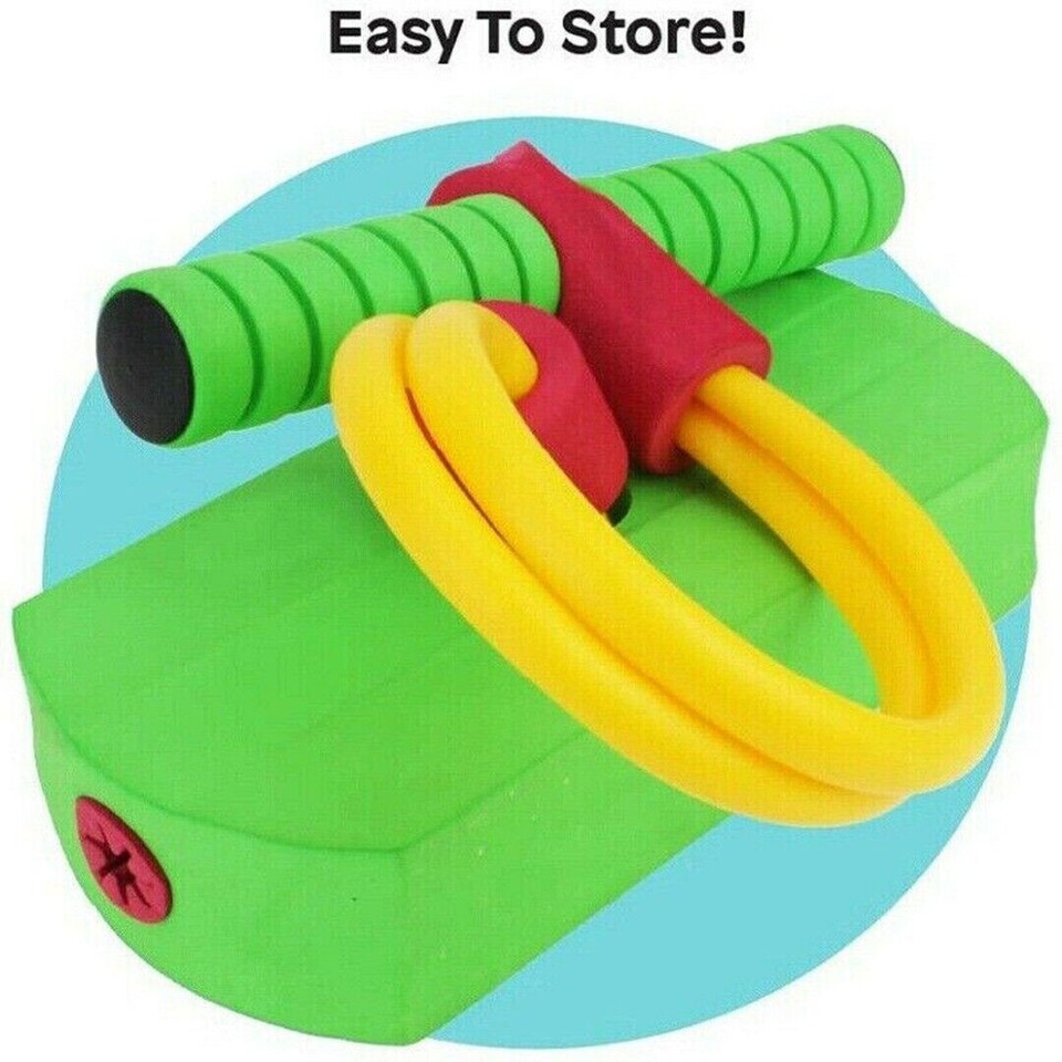 Pogo Stick Bungee Jumper Childrens Foam Bouncer Balance Exercise Hopper ...