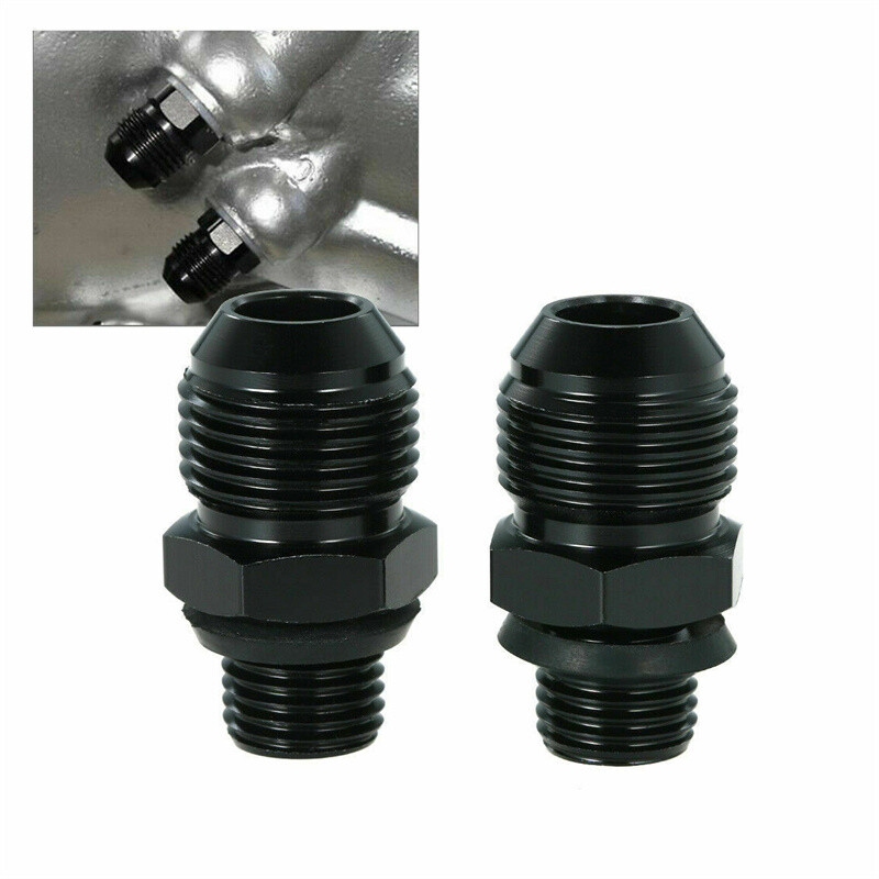 8AN-1/4 Transmission Oil Cooler Adapter Fitting GM Turbo 350 400 4L60E ...