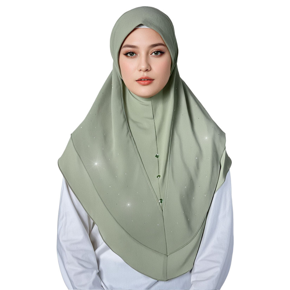 Instant Headscarf Women Hijab Muslim Turban Shawl Wrap Amira Scarf ...