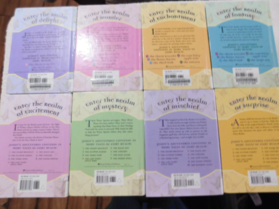 Fairy Realm 8 Book set Emily Rodda 2 4 5 6 7 8 9 10 Hardback ex Library ...