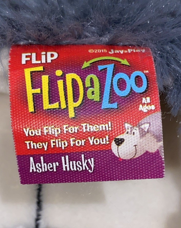FlipaZoo Flip a Zoo Plush Polar Bear Poppi Husky 18”Asher Stuffed ...