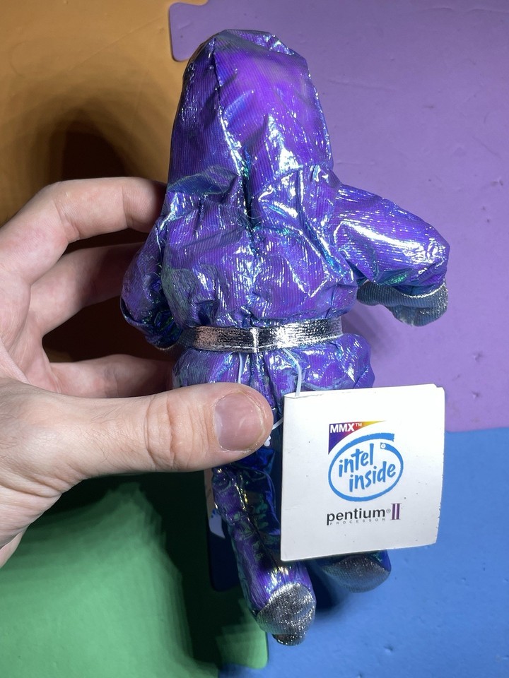 Intel Bunny People Spaceman Plush 8" 1997 Pentium II Purple | eBay
