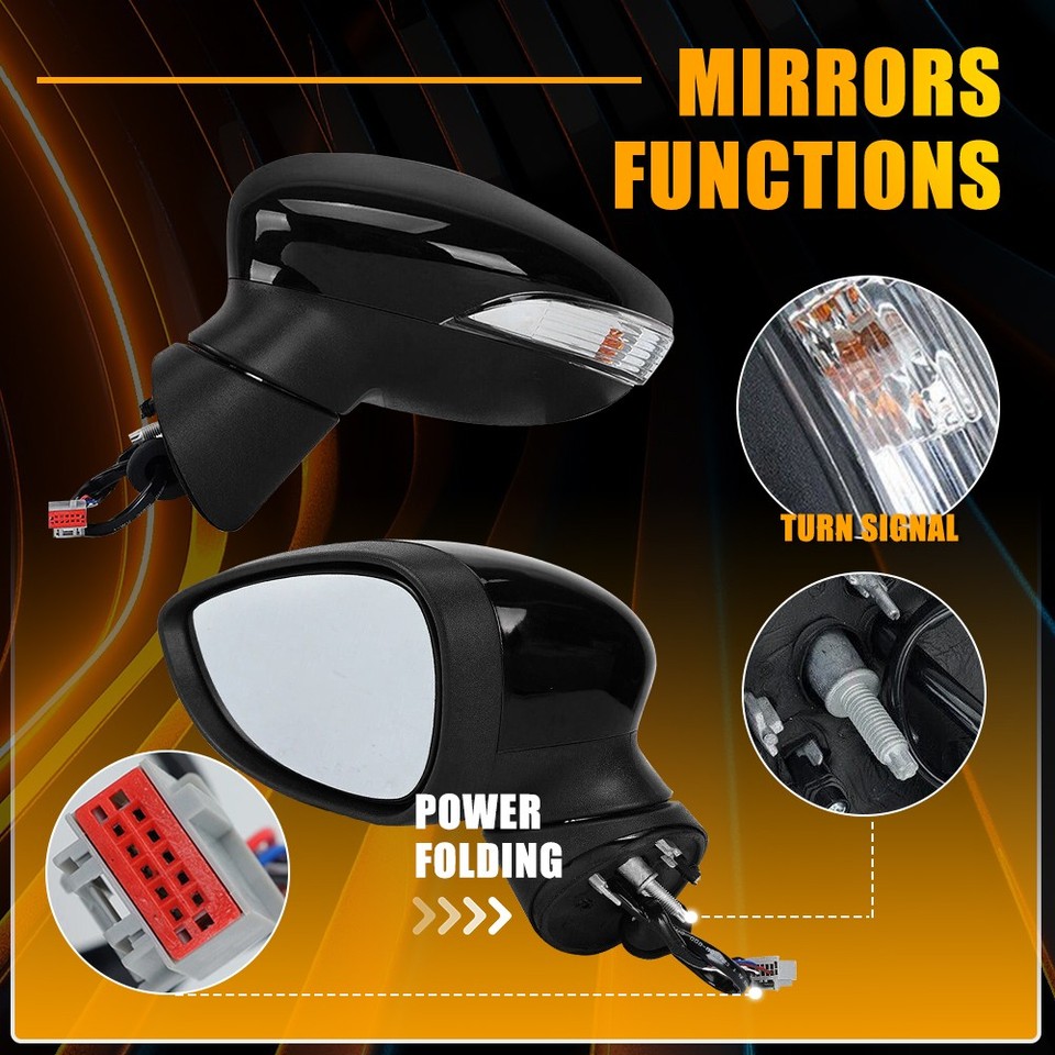 For Ford Fiesta MK7 2013-17 Left Passenger Side Electric Wing Mirror ...