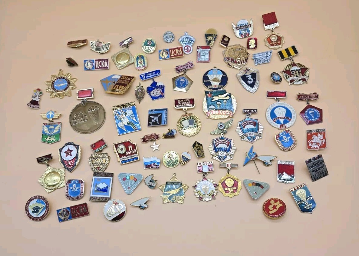 Soviet Russian Airborne Parachute VDV Badge Pin Award Lot Original | eBay