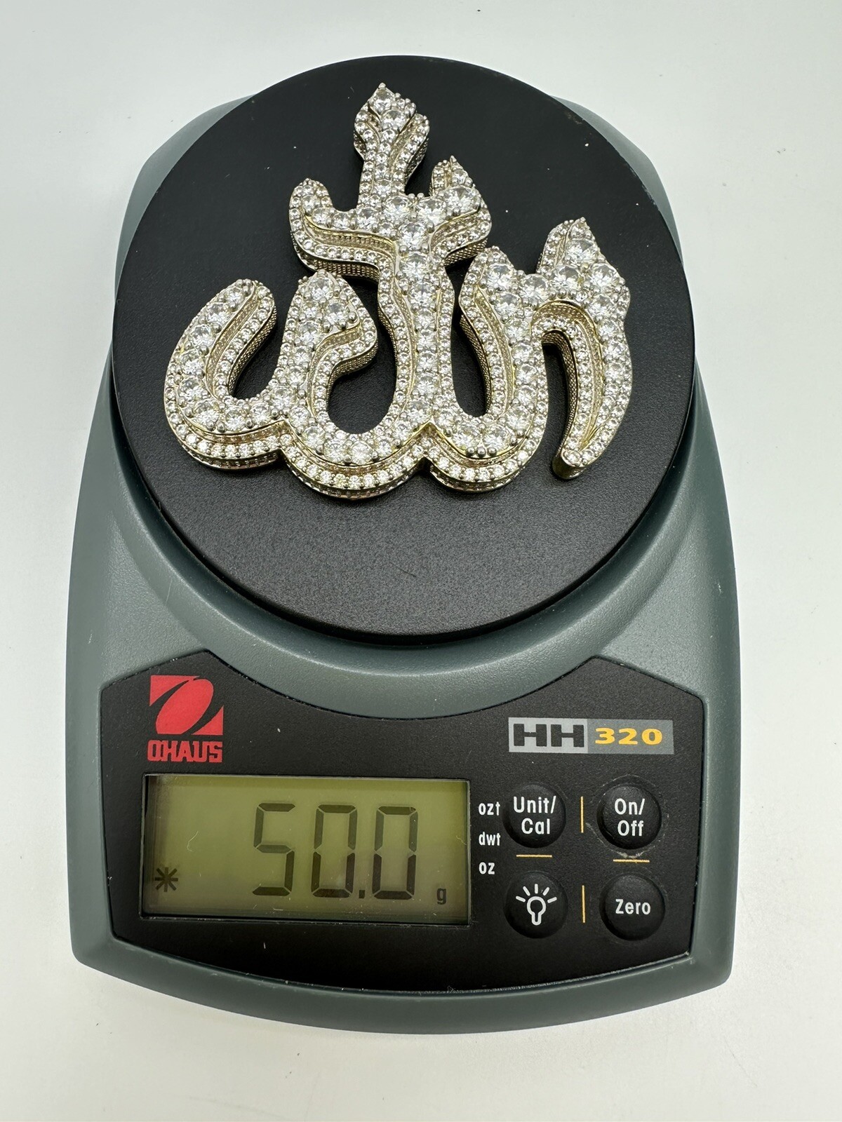 Sara Sterling Silver 925 Arabic Allah Religious CZ Ch… - Gem