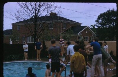 Vintage 1969 Film Slide 35mm Teenage Pool Party | eBay