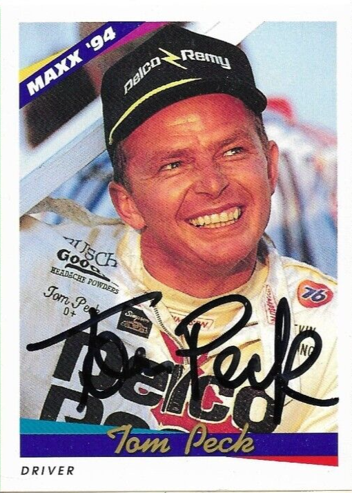 Tom Peck signed 1994 MAXX trading card NASCAR #174 | eBay