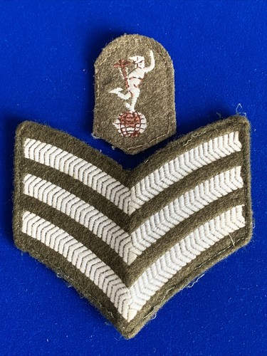 British Army Royal Corps Of Signals Sgt Stripes And SNCO Badge | eBay