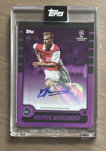 Topps “the Lost Rookie” RC Card Dennis Bergkamp Auto Autograph Parallel ...