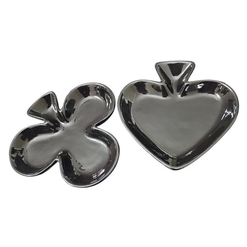 Vintage Conner & Co. Heart and Clover Decorative Trays Set Black Tone ...