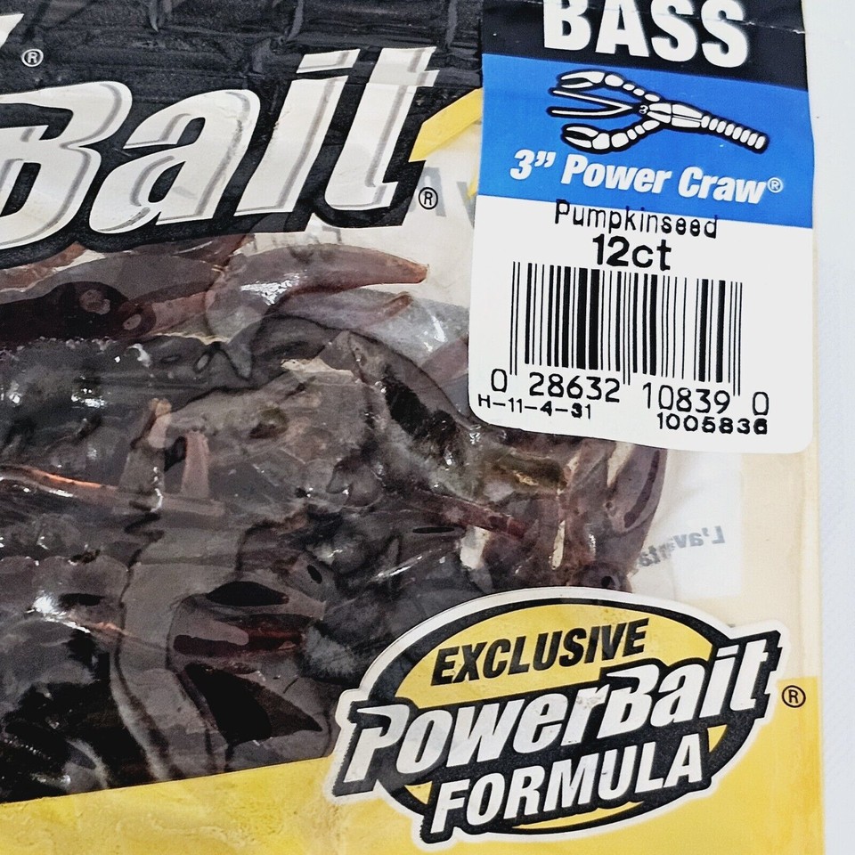 Berkley PowerBait Extra Scent Bio Salt 3" Power Craw 10 Count Or 12 Ct ...