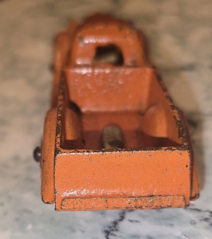 1930s HUBLEY Orange Cast Iron Pick-up Toy Truck All Original | eBay