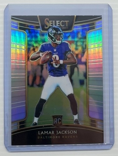 2018 Select Lamar Jackson Silver Prizm Concourse Rookie RC #70 Ravens ...