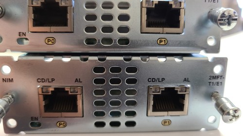 TESTED Cisco NIM-2MFT-T1/E1 2-Port Voice/WAN Interface Card NIM ...