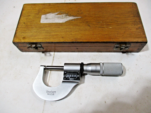 Starrett No. 216 Digital Micrometer 1” .0001 Machinist Tool | eBay