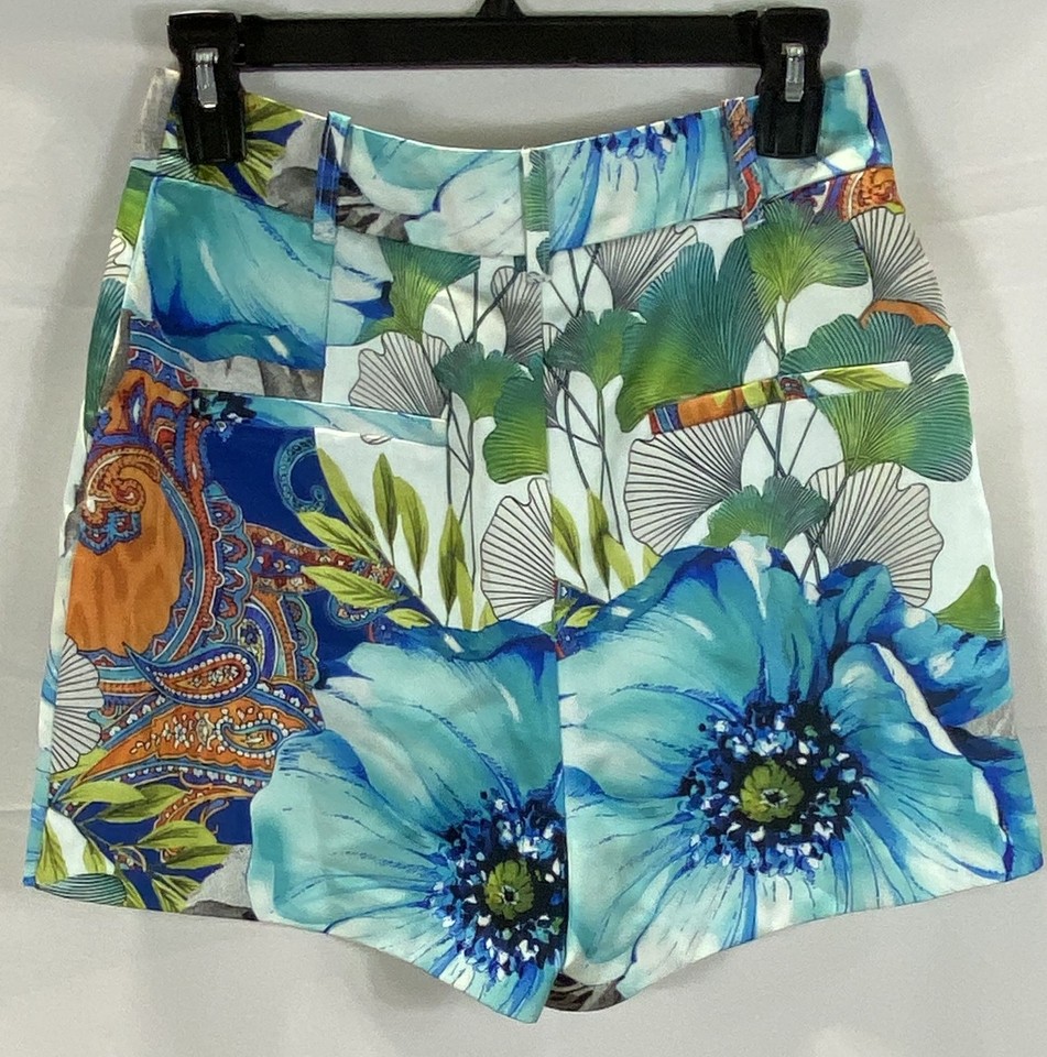 Marciano Multicolor Lucy Lucky Charm Print Floral Shorts Women's Size 4 ...