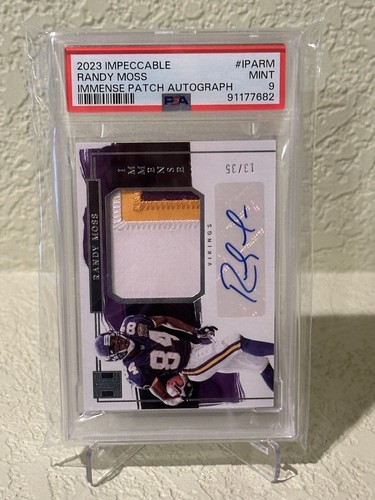 2023 Impeccable Randy Moss Immense PSA 9 Tri -Color Patch/Auto #/35 | eBay
