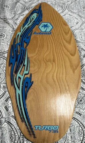Island Skimboards Turbo 738 Wooden Skim Board Tribal Palm Tree 38” | eBay