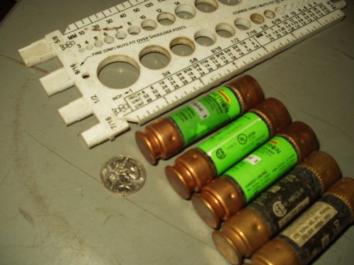 three Fusetron FRN-R-60 Amp Fuses and two Dura-Lag DLN-R-60 General ...