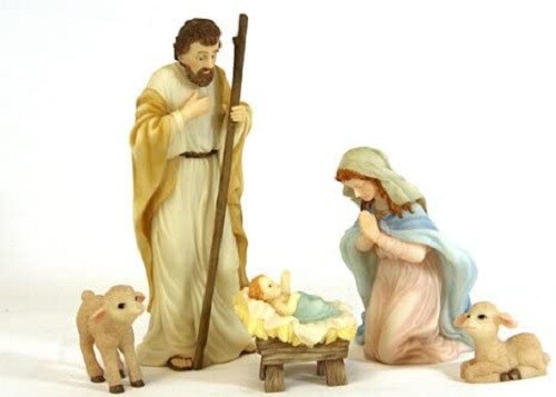 SERAPHIM CLASSICS 5 PC NATIVITY 'UNTO US A CHILD IS BORN' #70128 ROMAN ...