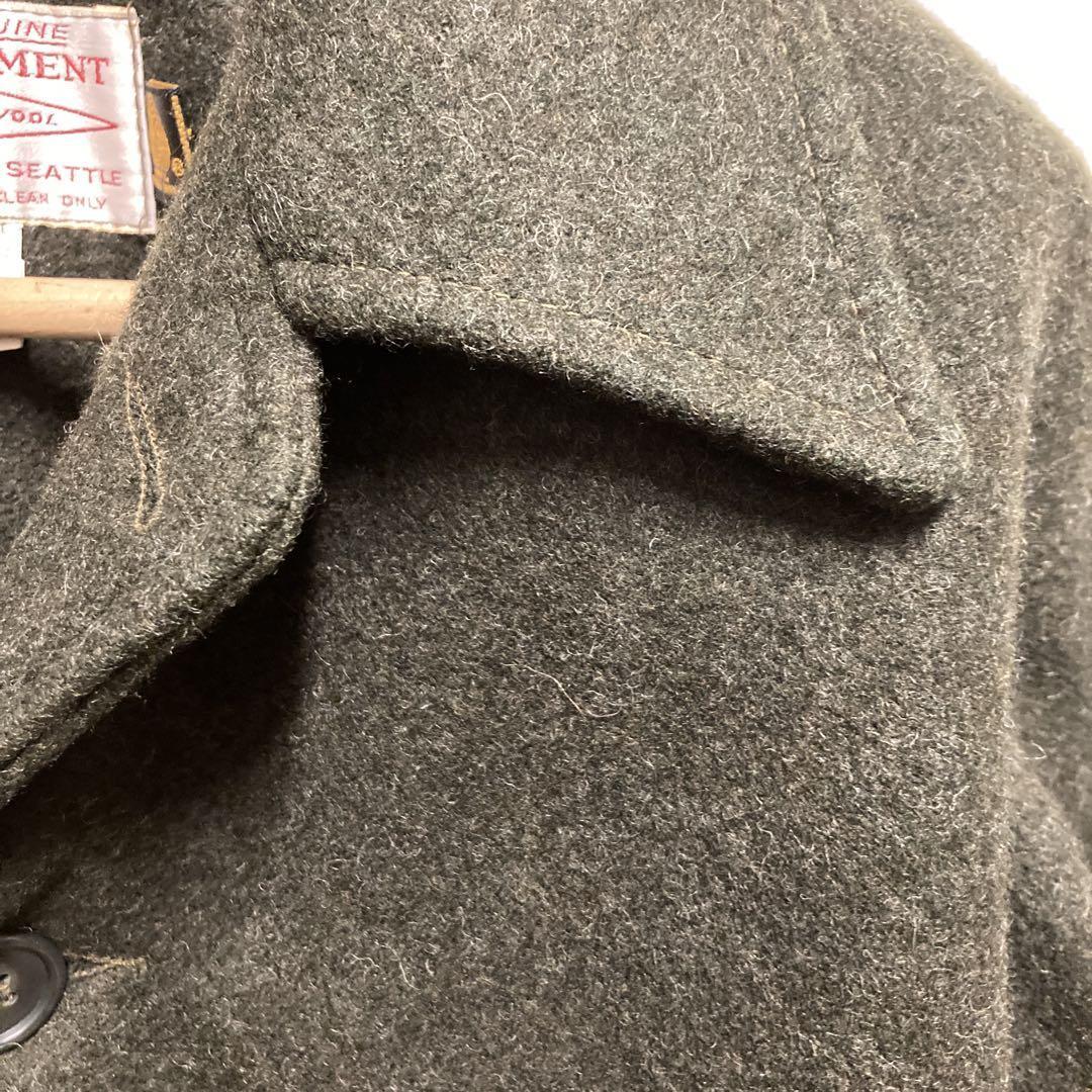 FILSON Double MACKINAW CRUISER Jacket Olive Wool Size… - Gem