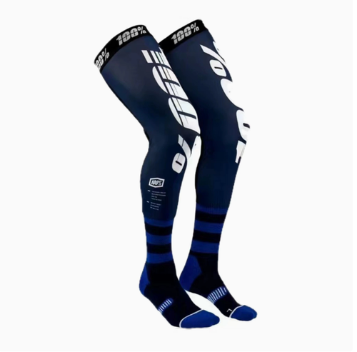 100% REV Knee Brace MX Socks Enduro Performance Over the Knee Long MX ...