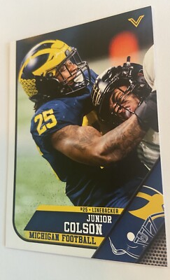 2023 Valiant Michigan Wolverines Football Card- JUNIOR COLSON | eBay