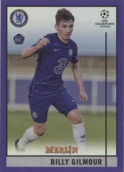 2020-21 Topps Merlin Collection Chrome UCL - Billy Gilmour #14 Purple ...