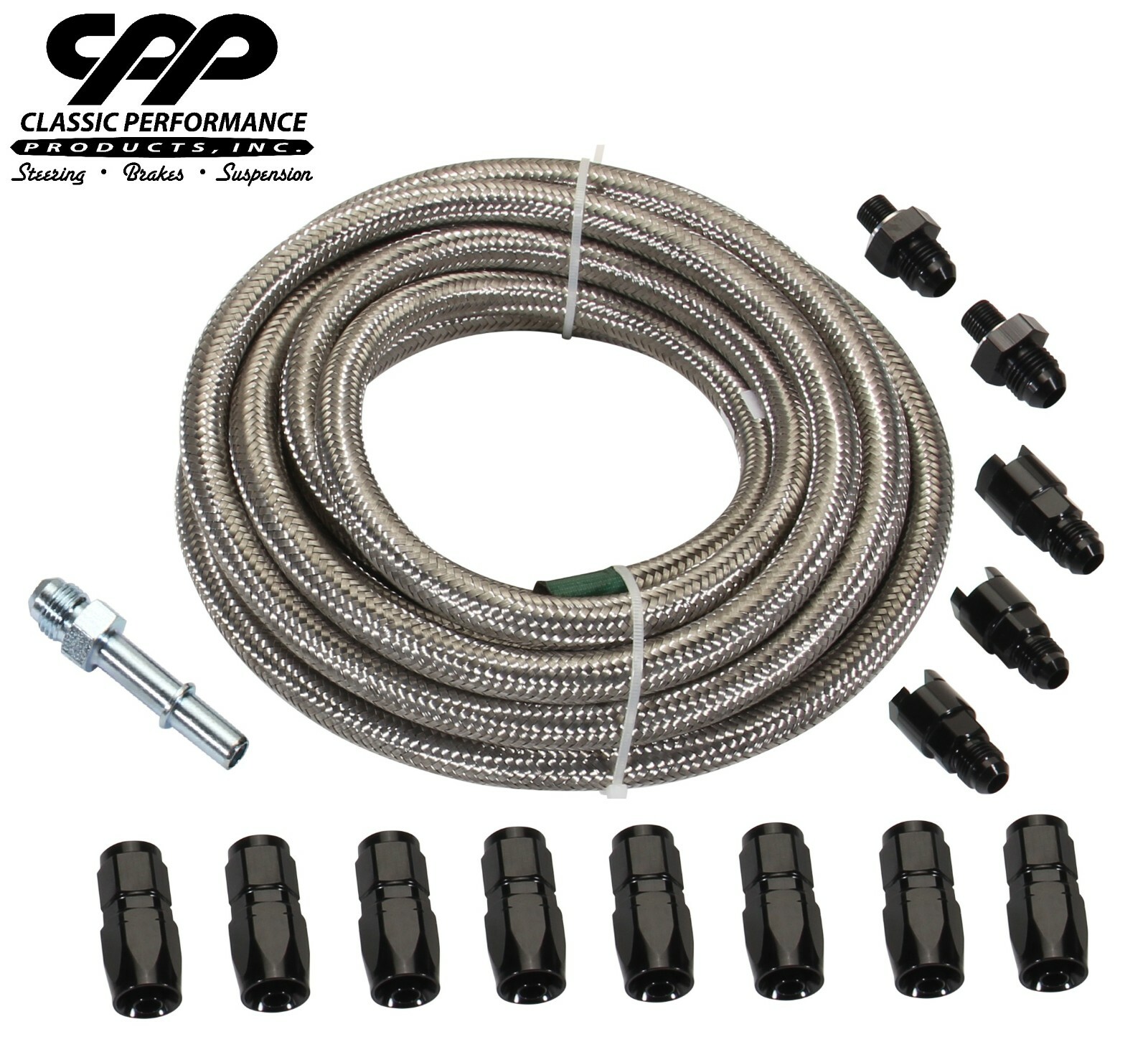 Braided Stainless LS Conversion EFI Fuel Injection Hose Line Fitting ...