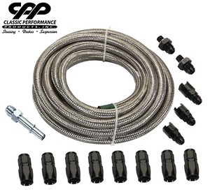 Braided Stainless LS Conversion EFI Fuel Injection Hose Line Fitting ...