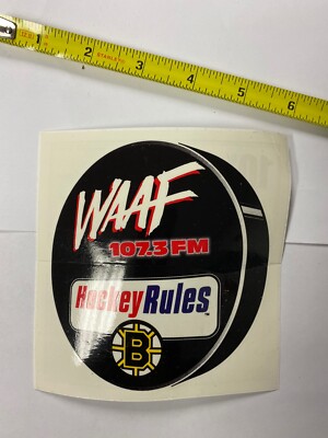 Boston Bruins WAAF sticker promo Rare | eBay