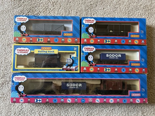 Hornby Thomas And Friends Boxed Lot Rolling Stock X5 Toad, Sodor Scrap ...