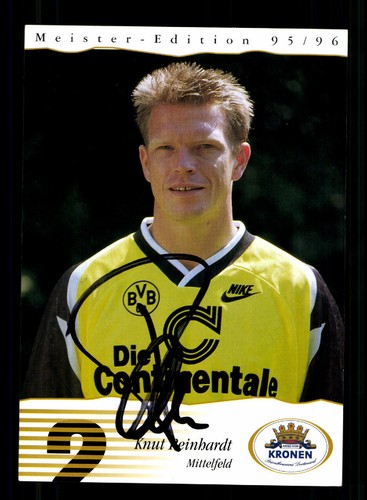 Knut Reinhardt Autogrammkarte Borussia Dortmund 1995-96 2. Karte ...