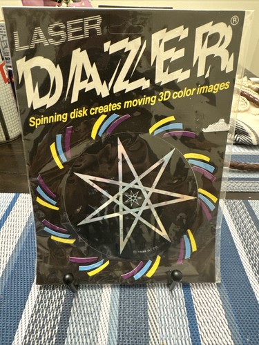 Vintage 1988 DZ Co Laser Dazer 3D Color Spinning Disk Star Edition NEW ...