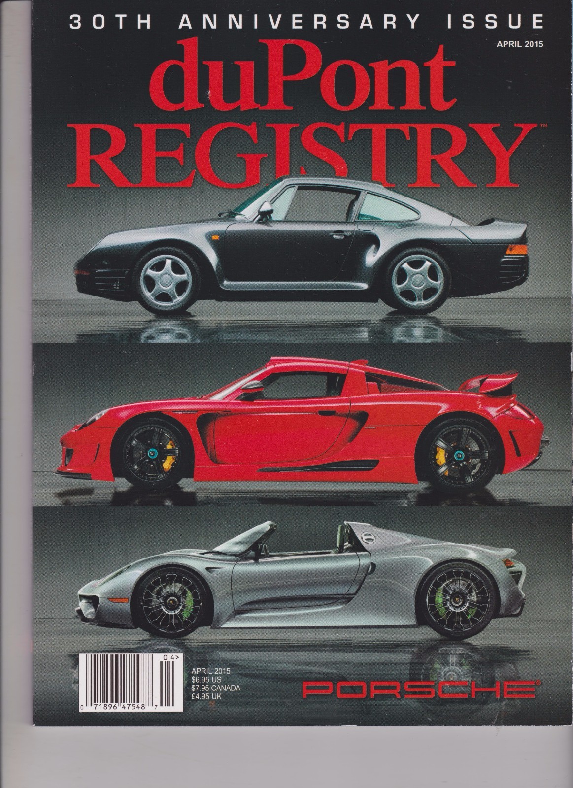 DUPONT REGISTRY MAGAZINE 2015, 30th ANNIVERSARY ISSUE, PORSCHE. | eBay