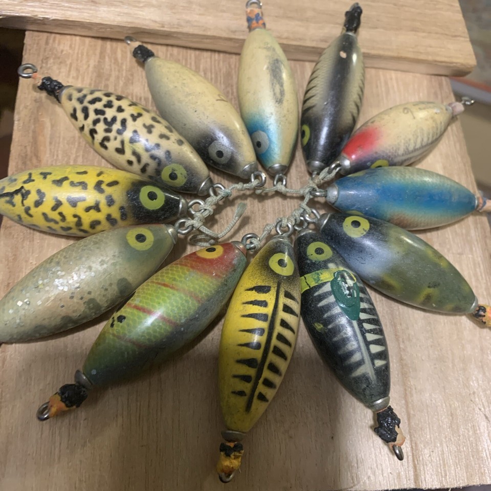 12 Ol’ Ben’s Cry Baby Wood Lures Color Samples From Sam Griffin ...
