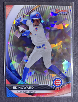 Ed Howard 2020 Bowman's Best Top Prospects Atomic Refractor #TP-23 Cubs ...